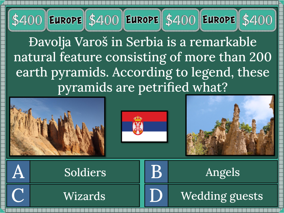 World Quiz Task Cards - Natural Features Set 2 - Made By Teachers