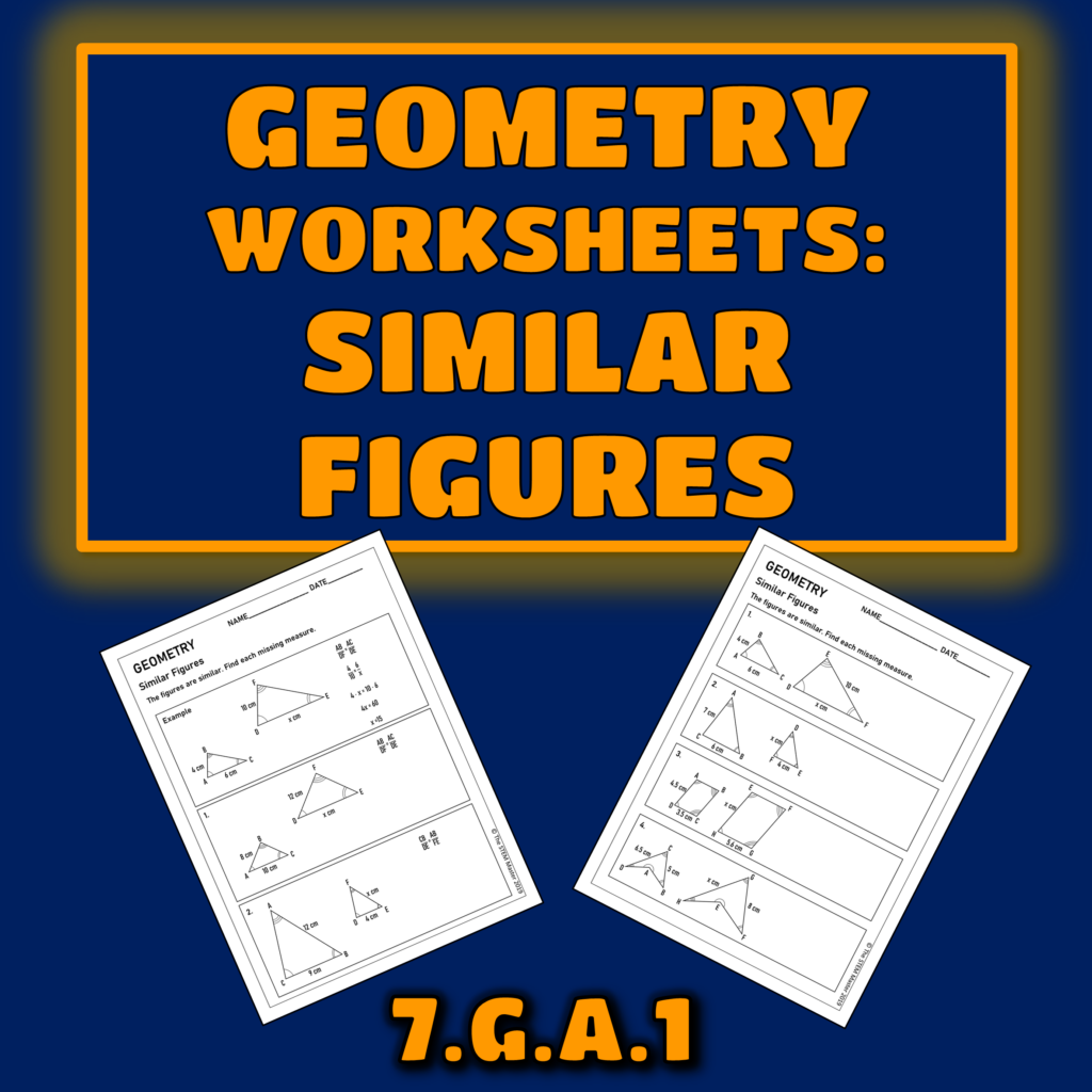 Similar Figures Worksheets 7.G.1 | Made By Teachers