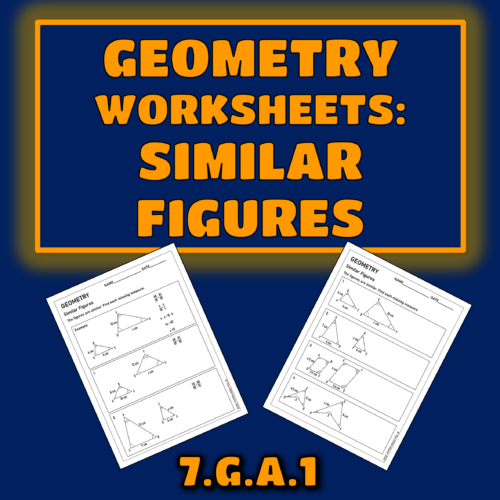 Similar Figures Worksheets 7.G.1 | Made By Teachers