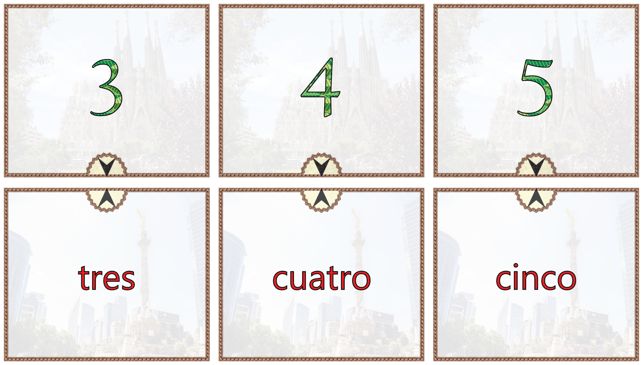 Spanish Match - Numbers and Colors - Made By Teachers