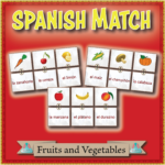 Spanish Match - Fruits and Vegetables - Made By Teachers