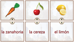 Spanish Match - Fruits and Vegetables - Made By Teachers