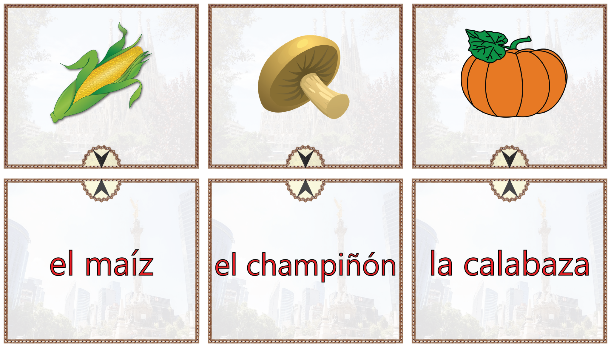 Spanish Match - Fruits and Vegetables | Made By Teachers