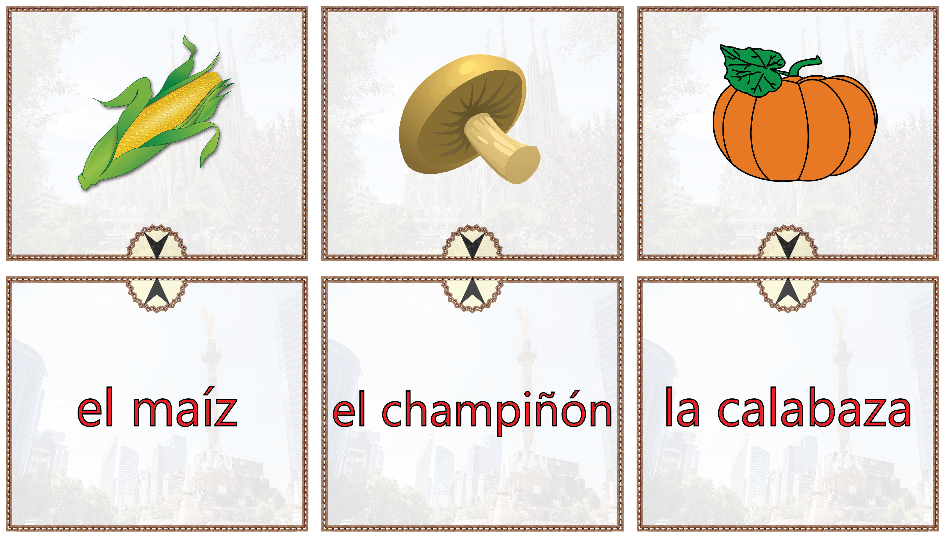 Spanish Match - Fruits and Vegetables - Made By Teachers