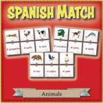 Spanish Match - Animals - Made By Teachers