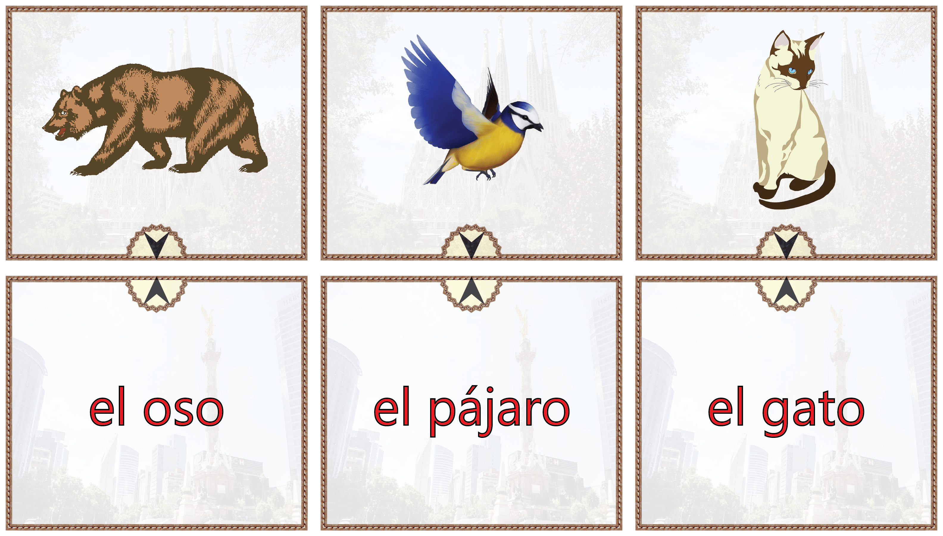 Spanish Match - Animals | Made By Teachers