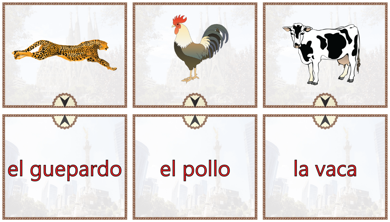 Spanish Match - Animals | Made By Teachers