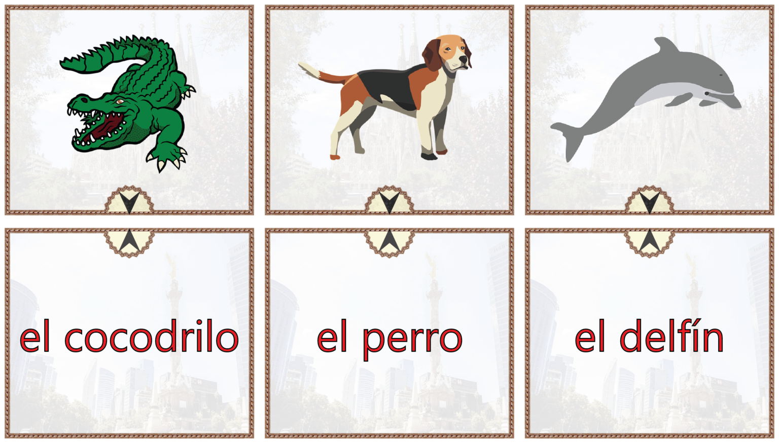 Spanish Match - Animals | Made By Teachers