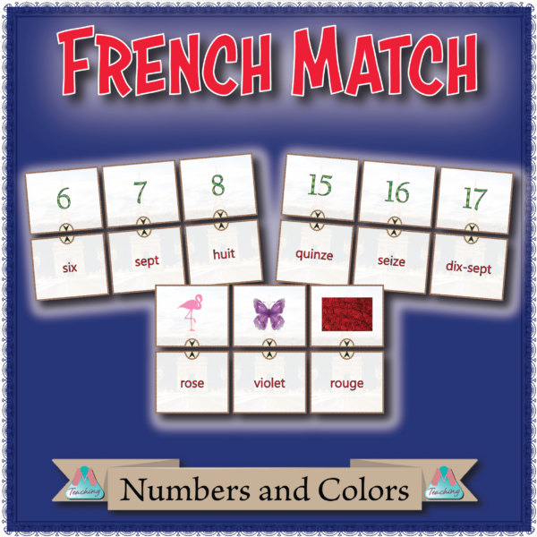 French Match - Numbers and Colors | Made By Teachers