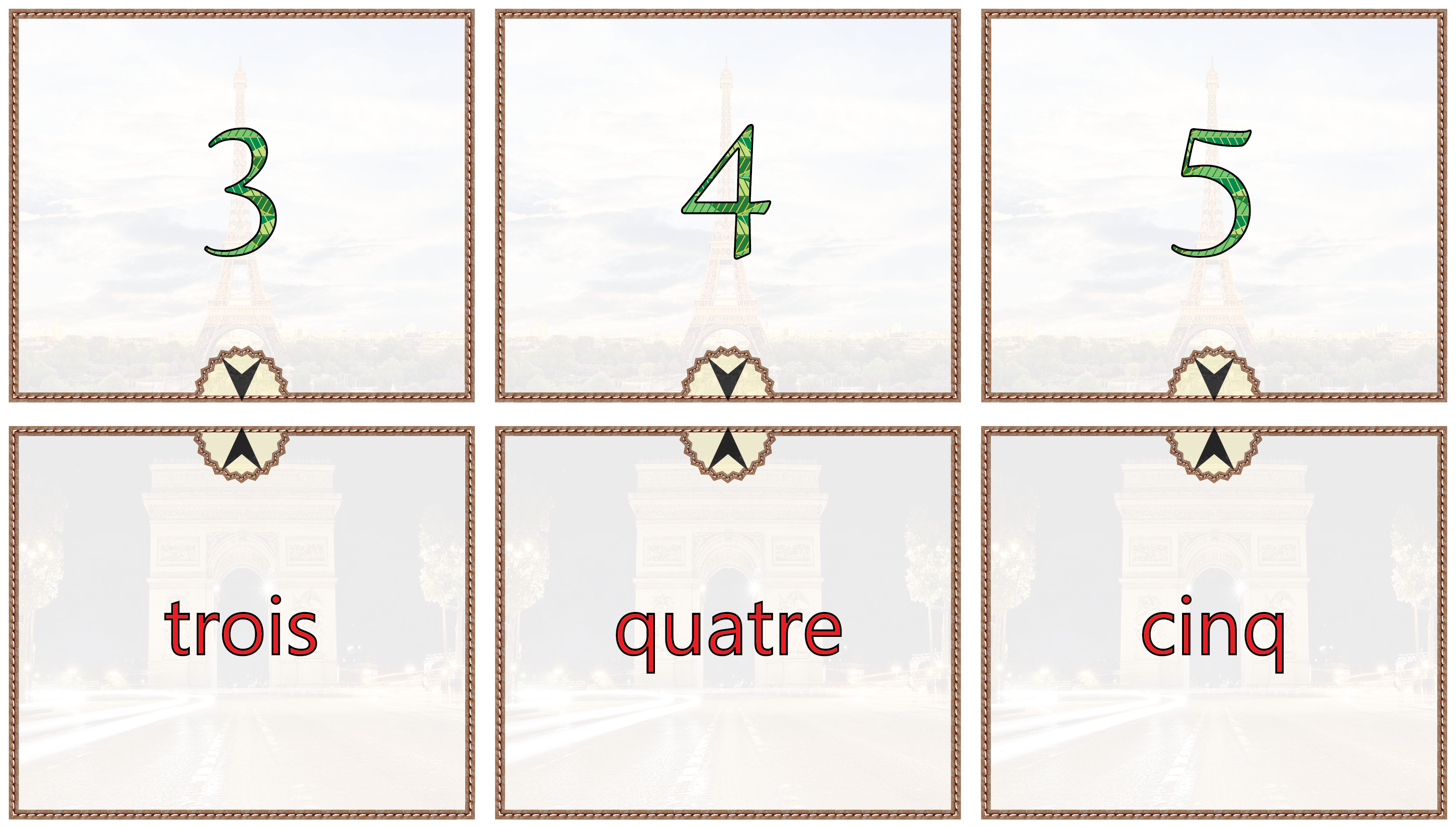 French Match - Numbers and Colors | Made By Teachers