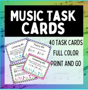 Music Task Cards - Made By Teachers