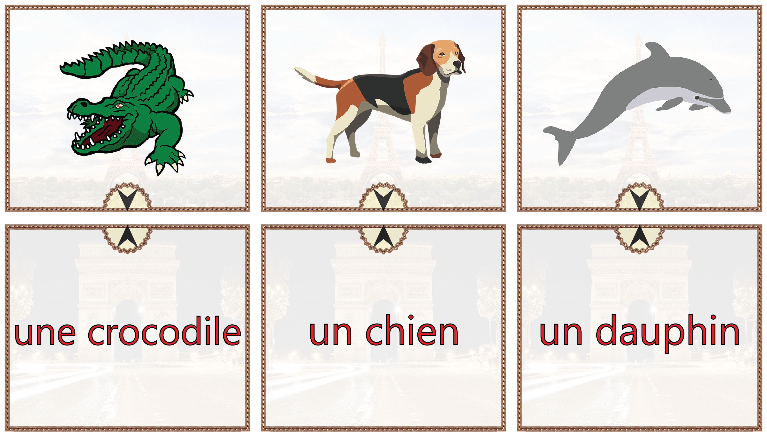 French Match - Animals | Made By Teachers