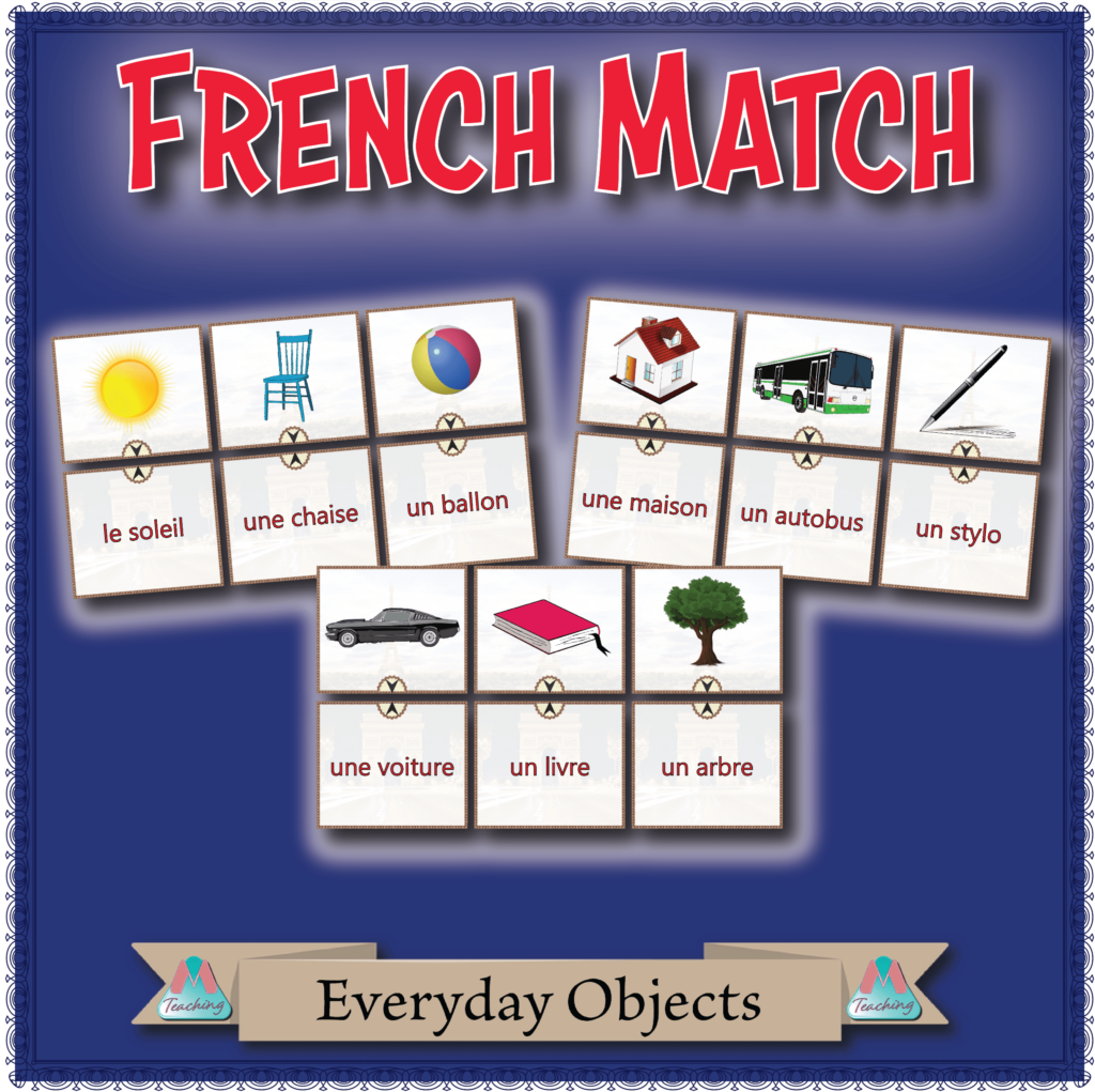 French Match - Everyday Objects - Made By Teachers
