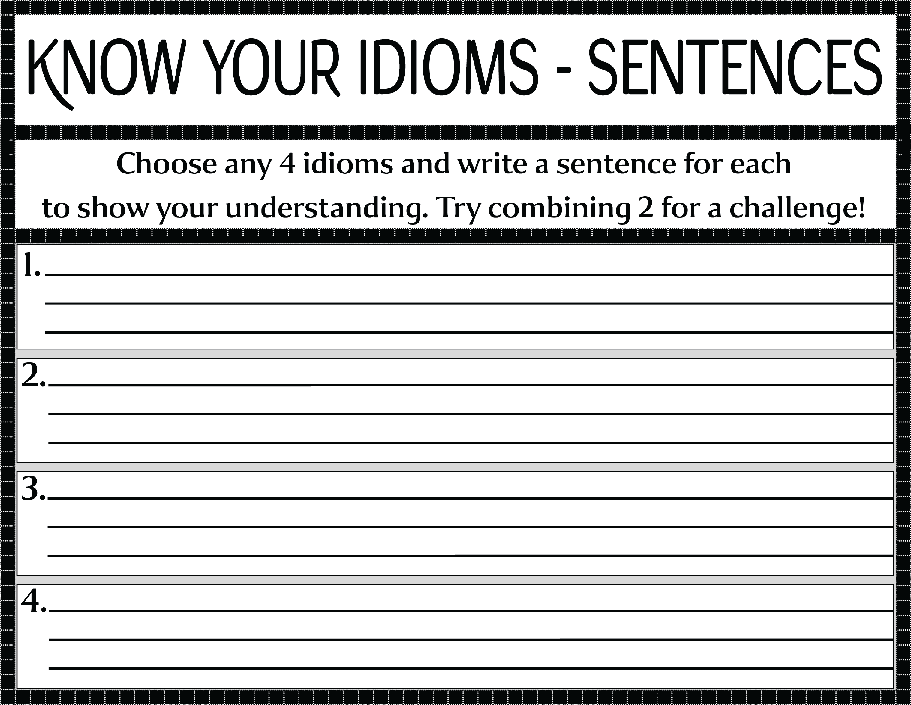 Idiom Task Cards - Puzzling Problems Set 1 | Made By Teachers