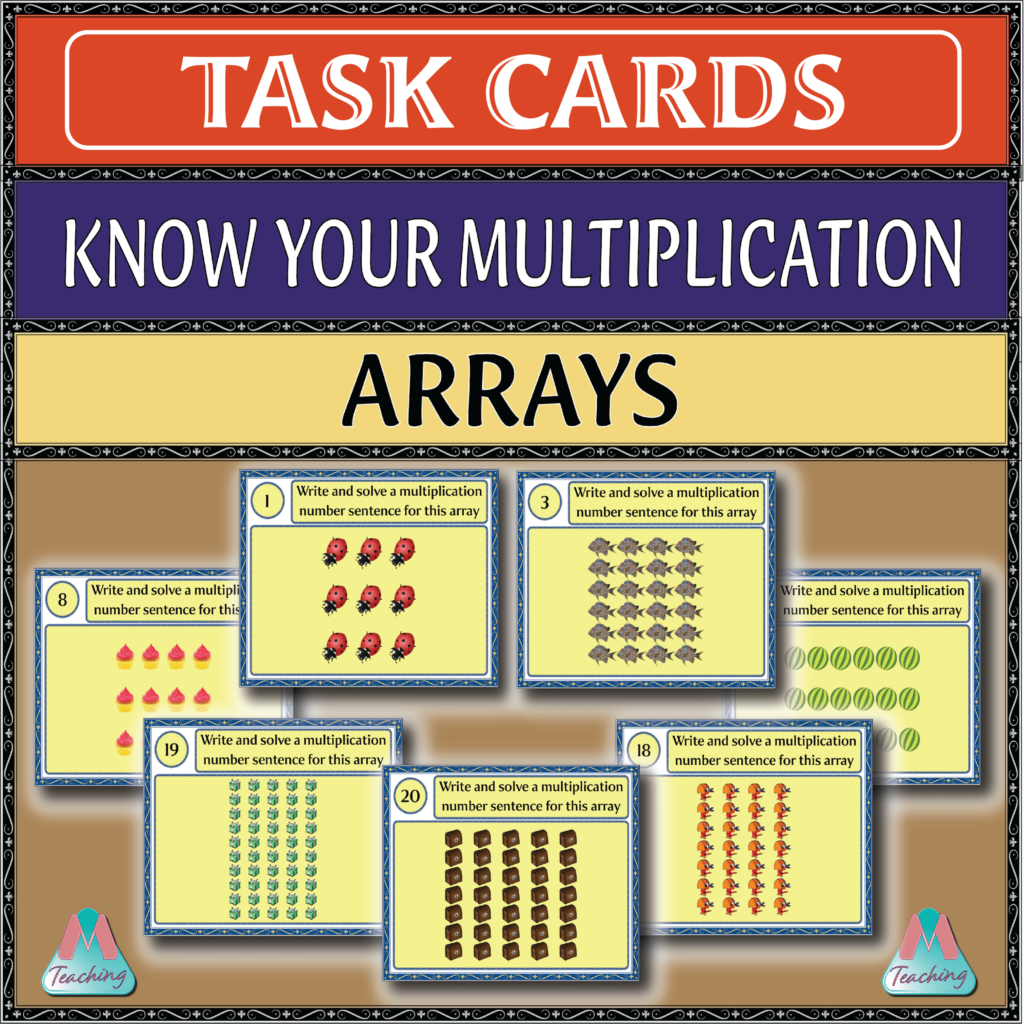 Multiplication Task Cards Arrays Made By Teachers