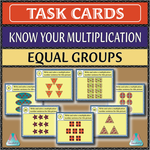 Multiplication Task Cards - Equal Groups - Made By Teachers
