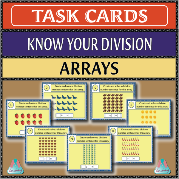 Division Task Cards - Arrays | Made By Teachers
