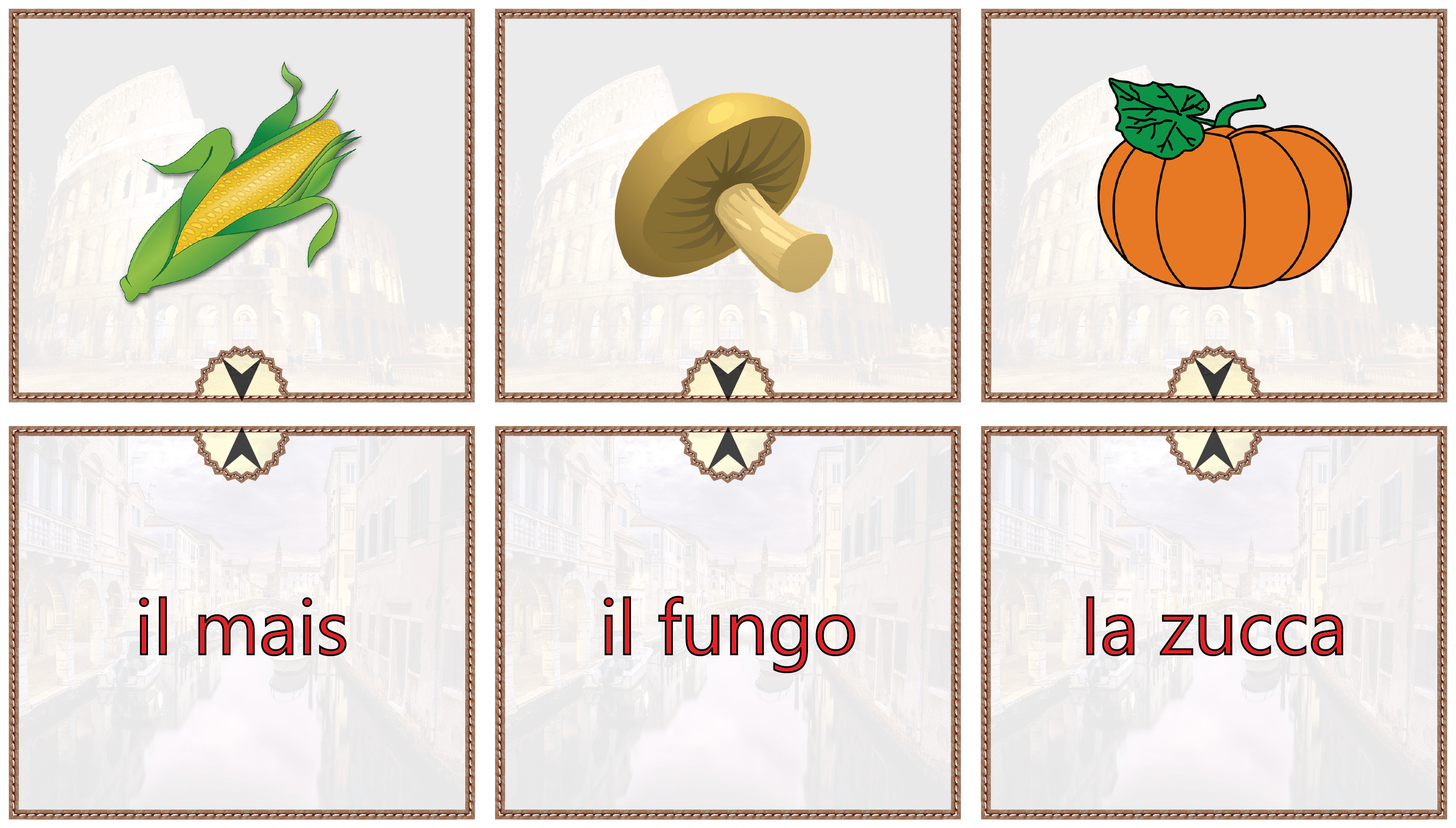 Italian Match - Fruits and Vegetables | Made By Teachers