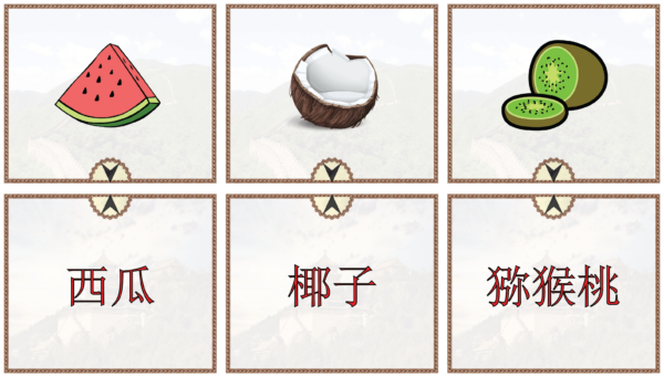 Mandarin Chinese Match - Fruits and Vegetables | Made By Teachers