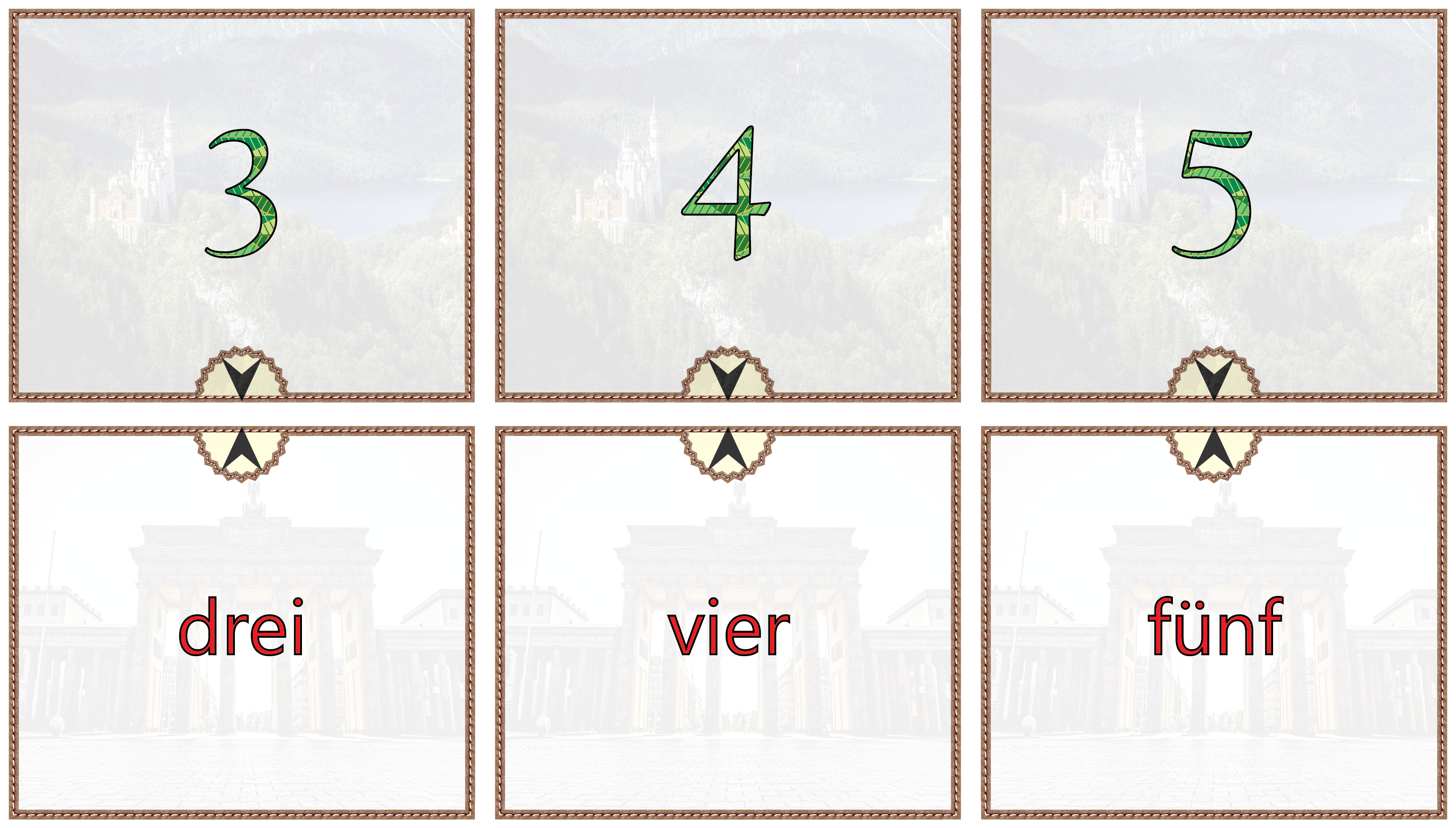 German Match - Numbers and Colors - Made By Teachers