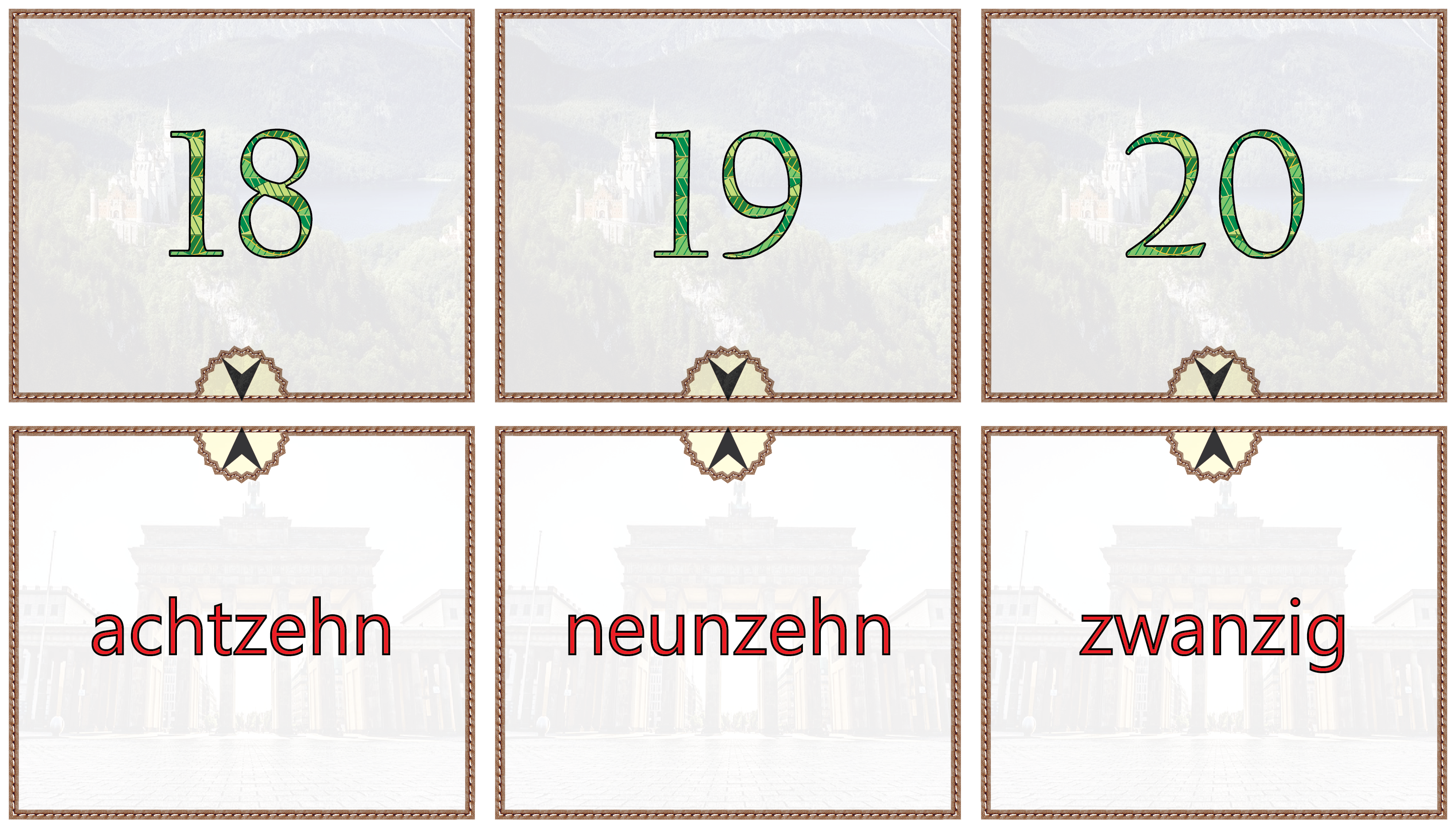 German Match - Numbers and Colors | Made By Teachers