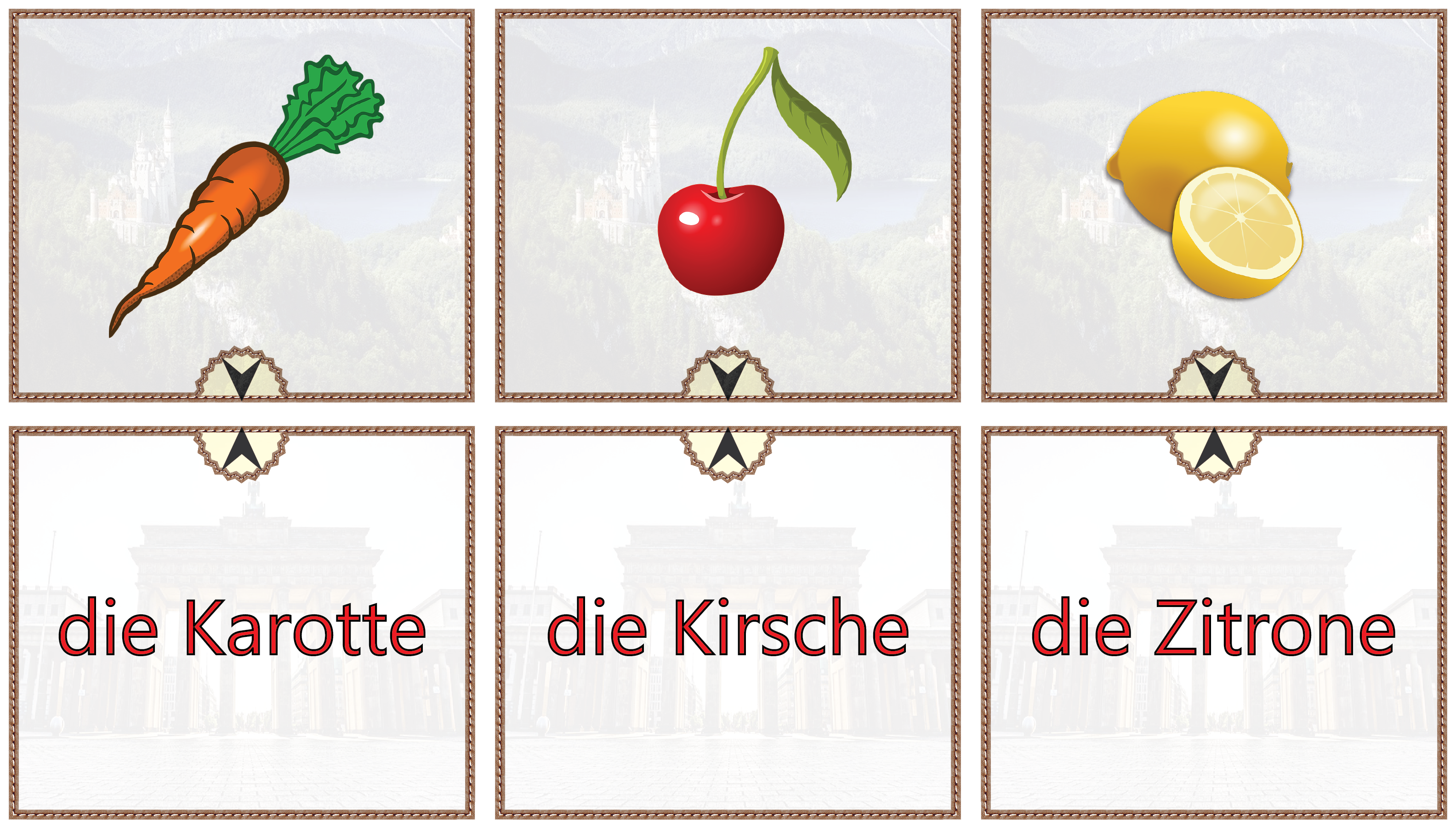 German Match - Fruits and Vegetables | Made By Teachers