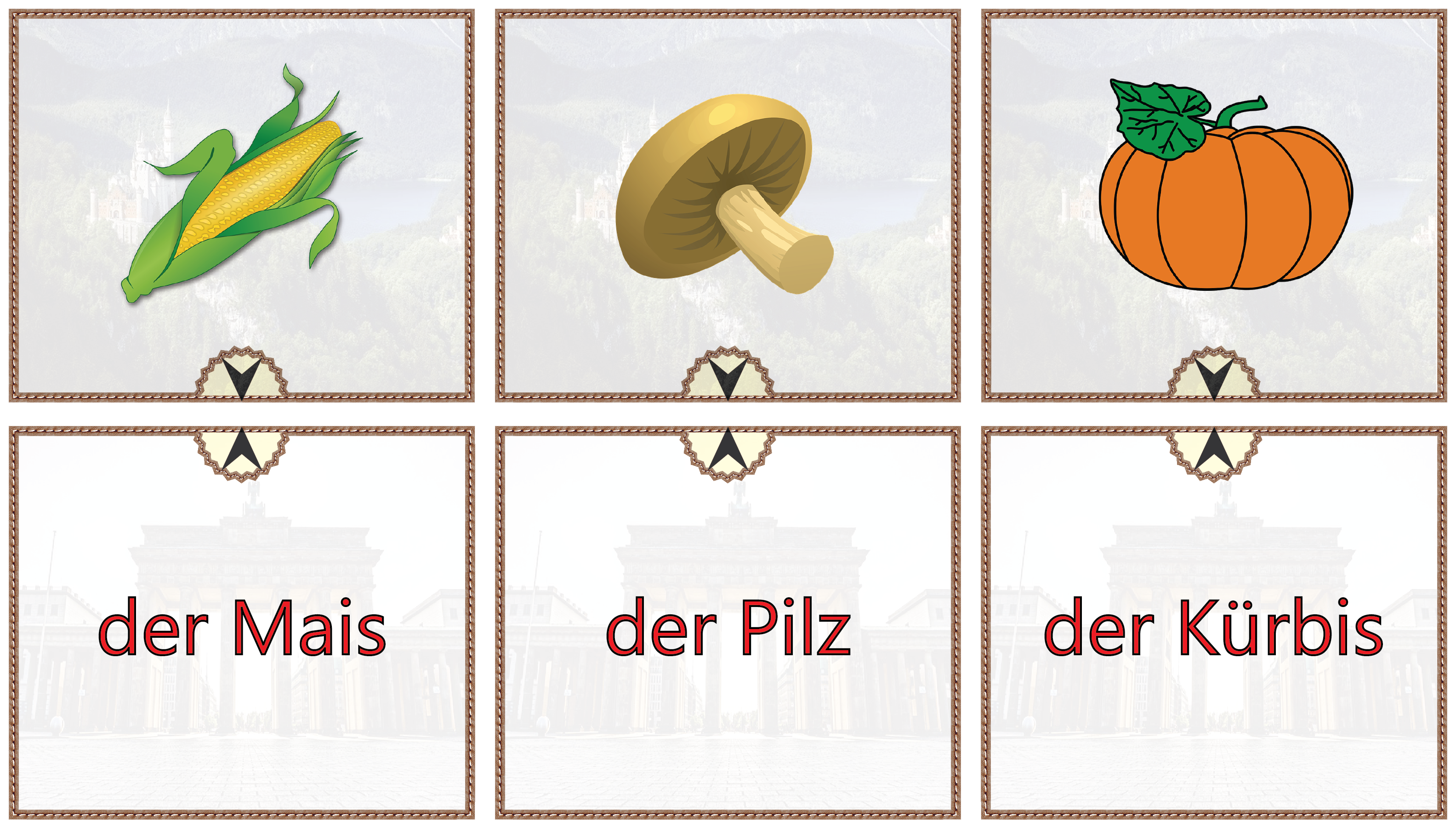 German Match - Fruits and Vegetables | Made By Teachers