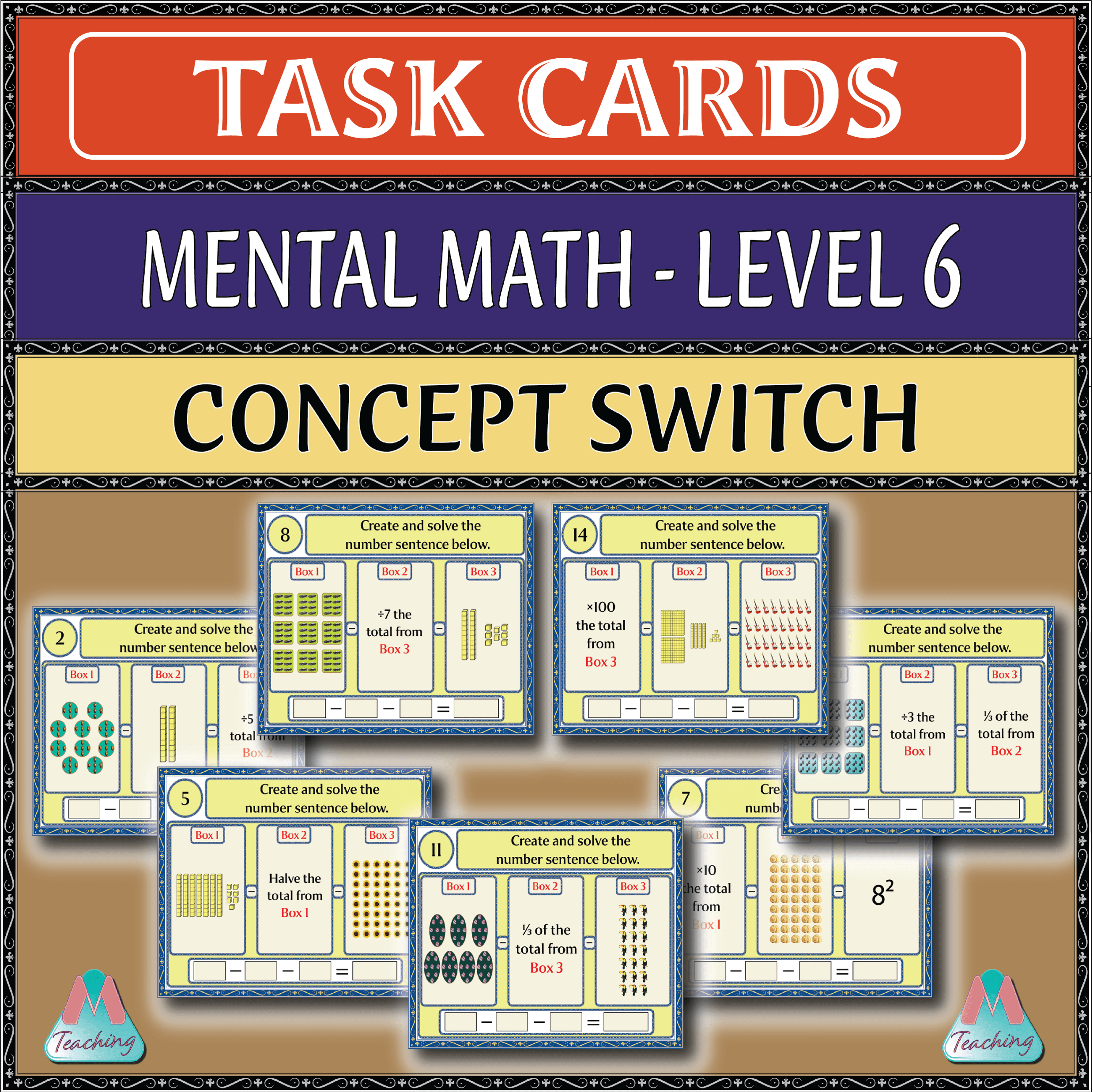 Math Center - Concept Match Fractions - Made By Teachers
