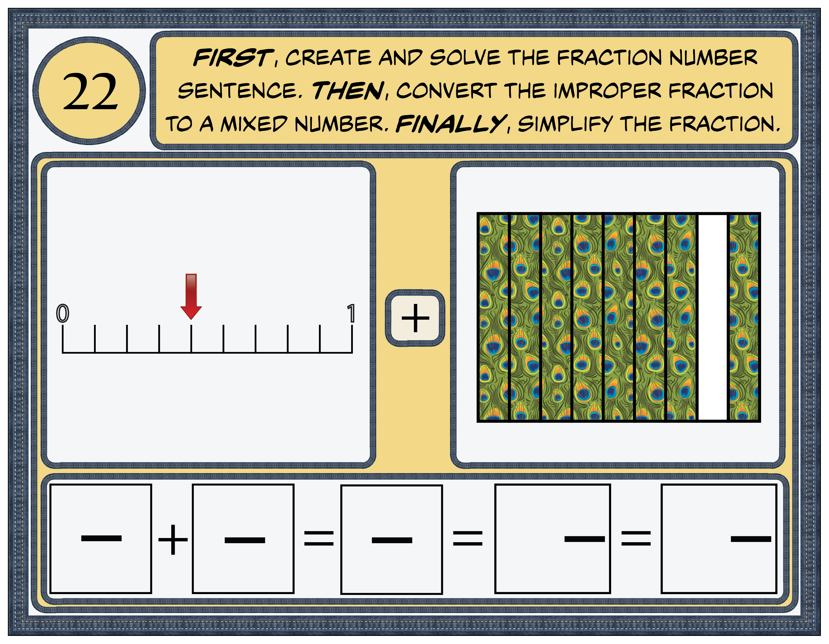 Fractions Task Cards - Concept Switch Level 2 - Made By Teachers