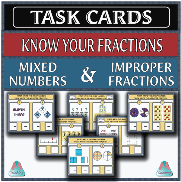 Know Your Fractions Task Cards Bundle | Made By Teachers