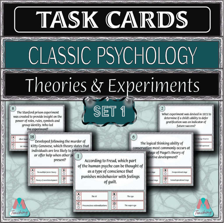 Classic Psychology: Theories & Experiments Bundle - Made By Teachers
