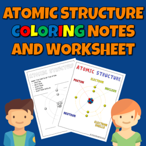 Atomic Structure Coloring Notes and Worksheet - Made By Teachers