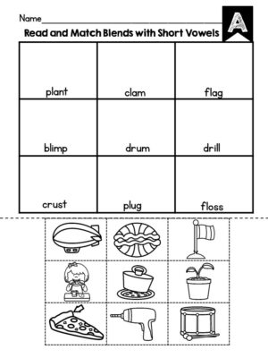 Reading Comprehension First Grade, Blends | Made By Teachers