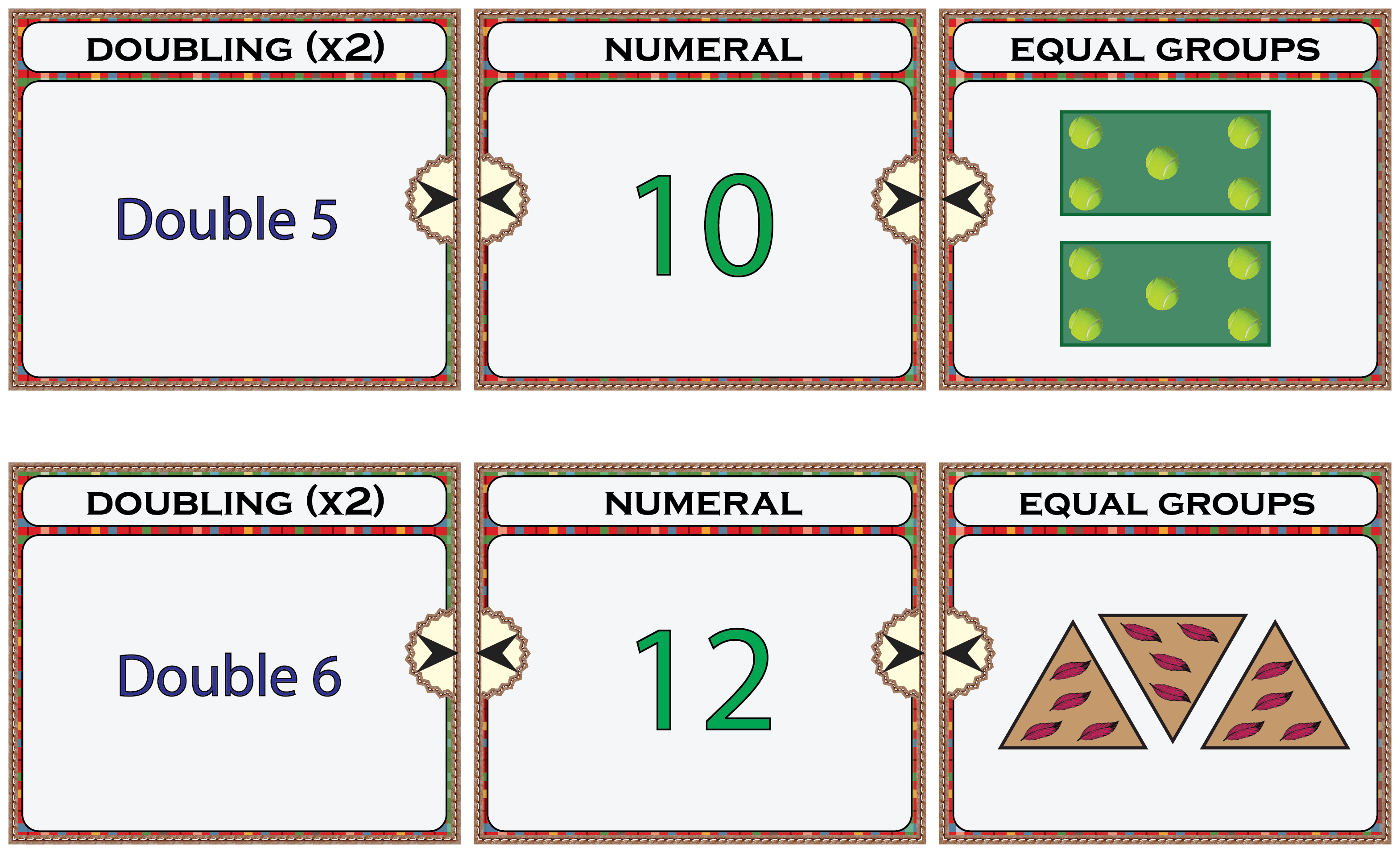 Math Center - Doubling and Equal Groups - Made By Teachers