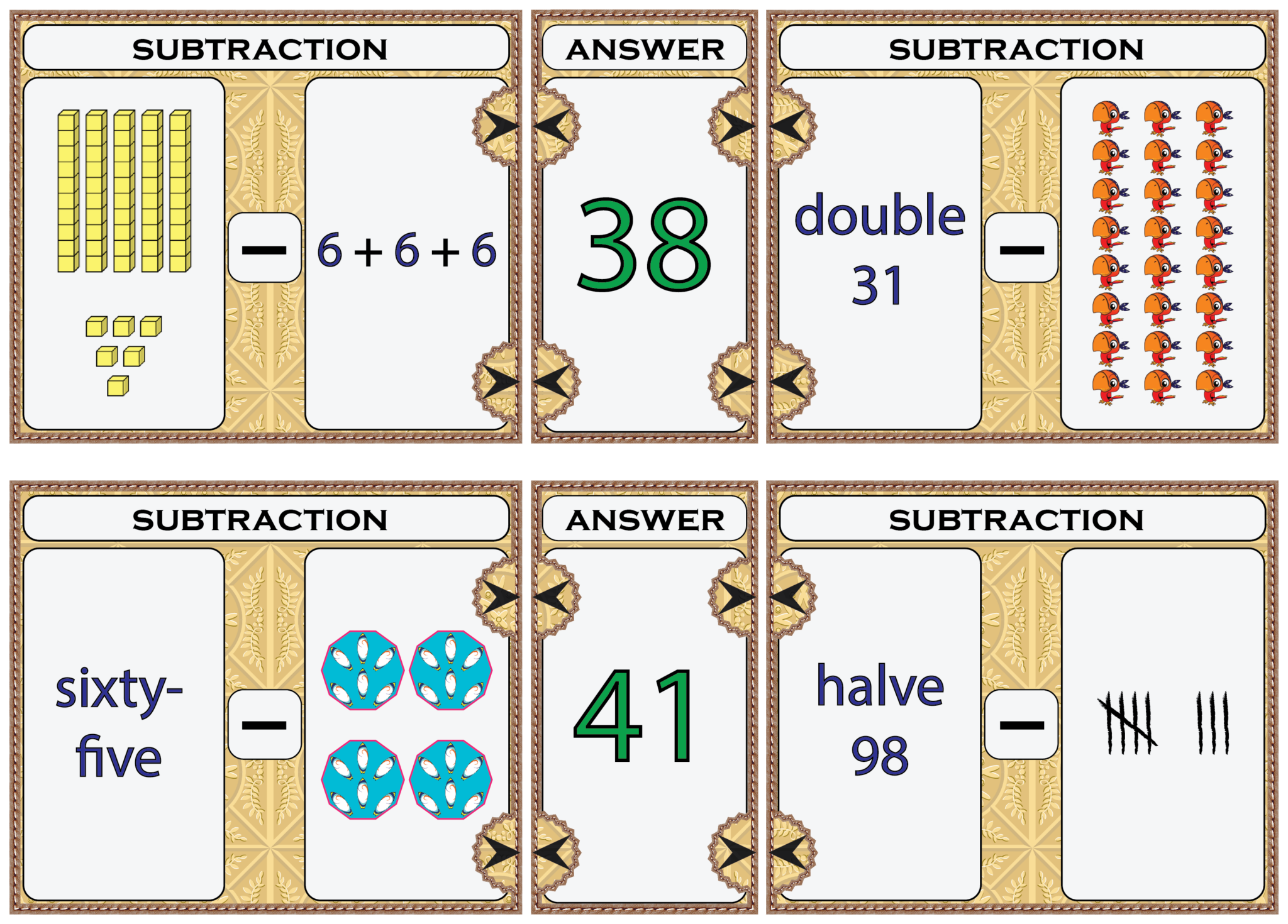 Math Center Mixed Representations Subtraction Made By Teachers