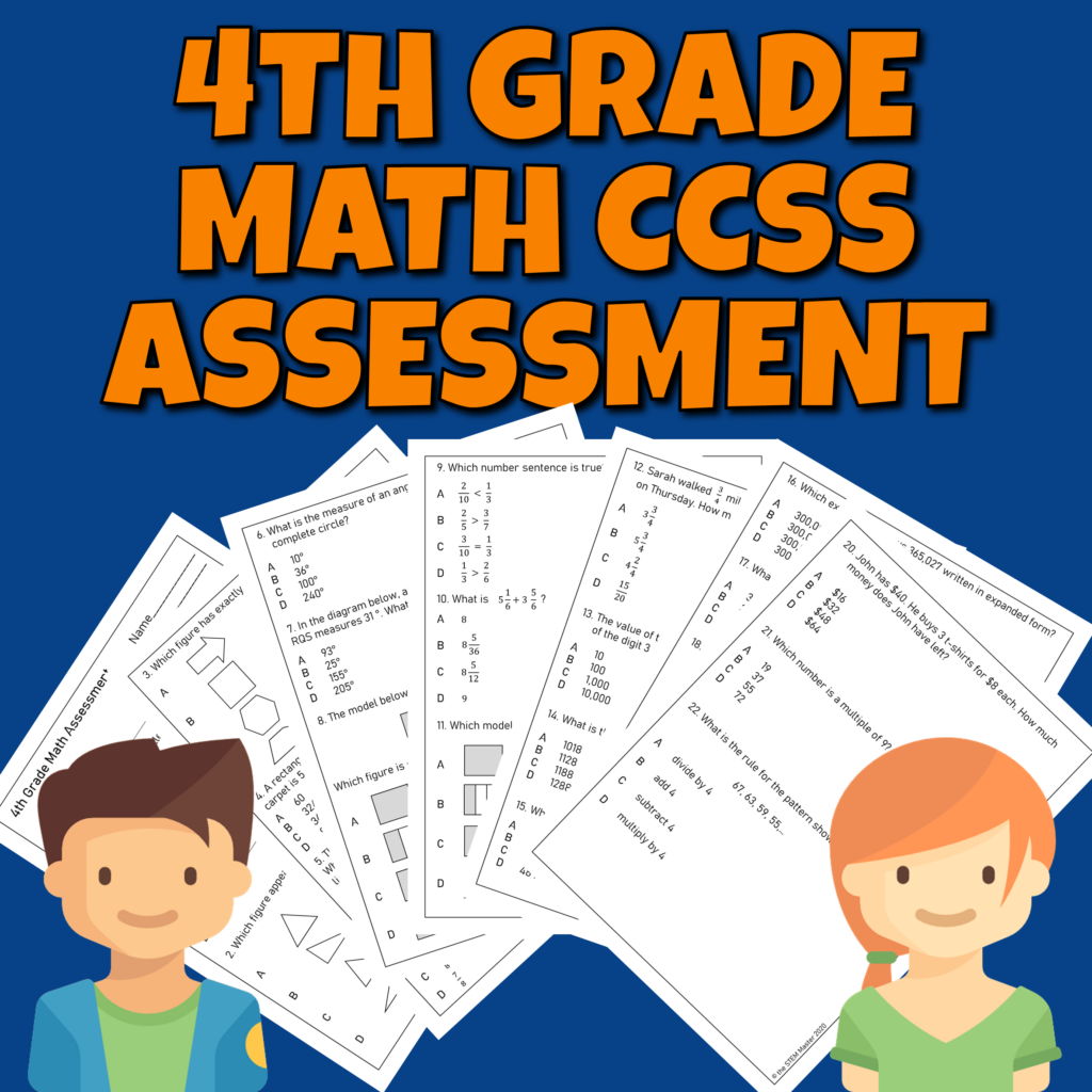 4th Grade Math CCSS Assessment - Made By Teachers