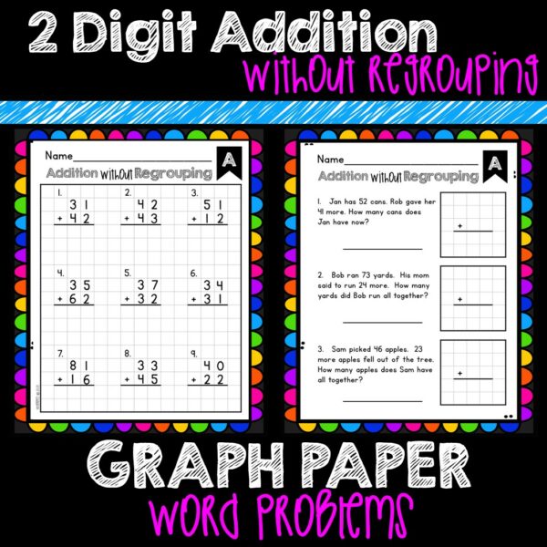 Addition without regrouping on Graph Paper | Made By Teachers