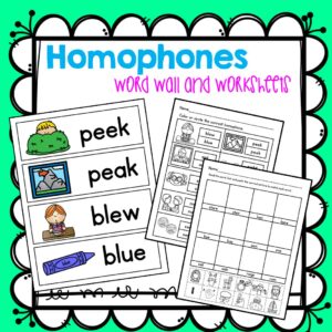 Homophones Worksheets and Center | Made By Teachers