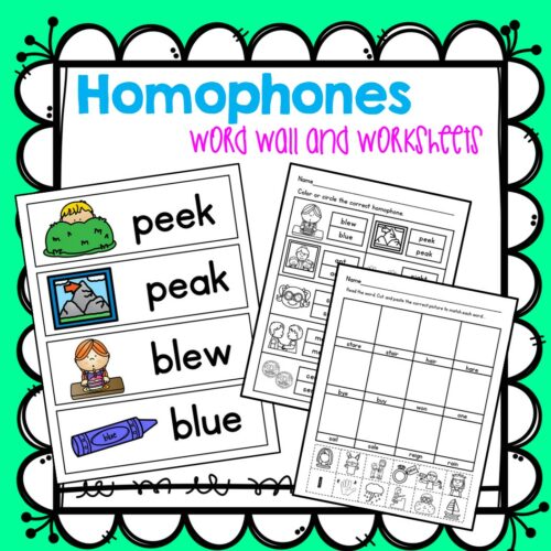 Homophones Worksheets and Center | Made By Teachers