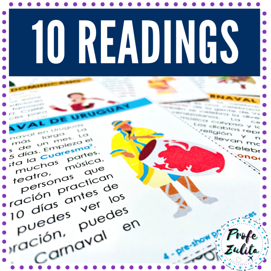 Spanish Carnaval Readings & Activities - Made By Teachers