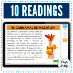 Boom Cards Spanish Carnaval Readings | Made By Teachers