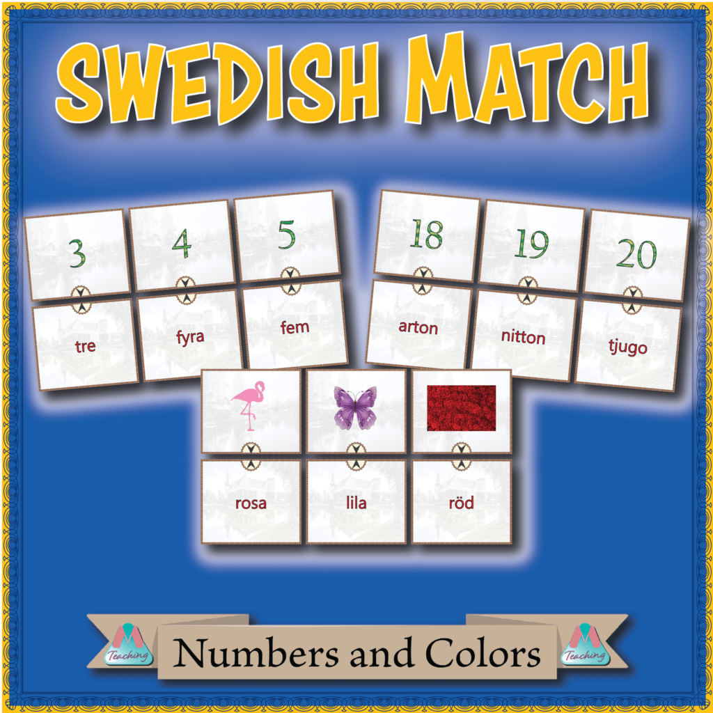 Swedish Match - Numbers and Colors - Made By Teachers