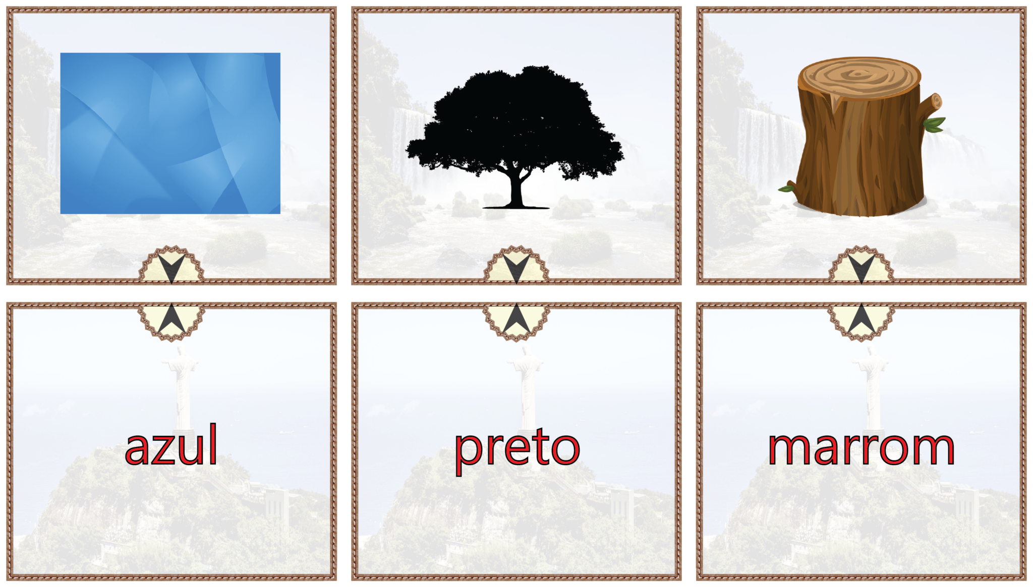 Portuguese (Brazilian) Match - Numbers & Colors - Made By Teachers