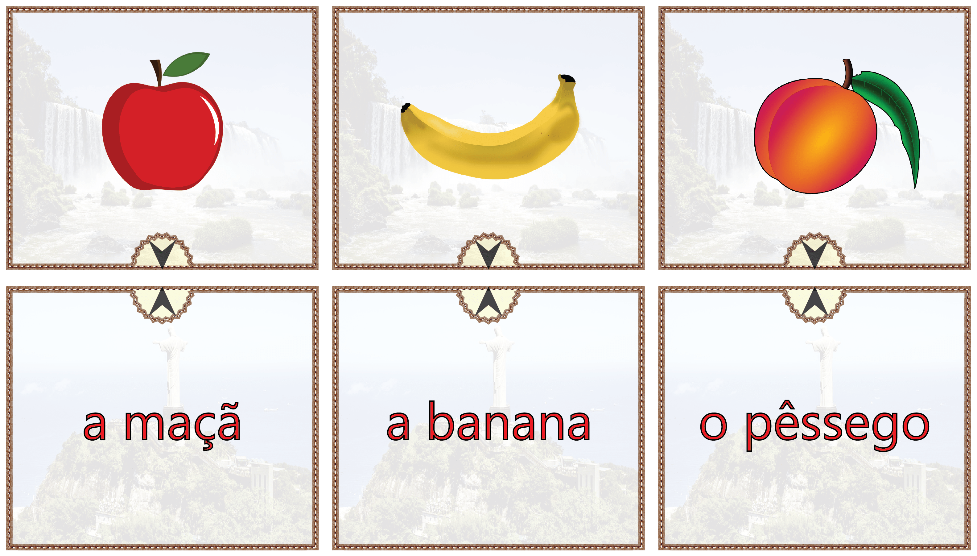 Portuguese (Brazilian) Match - Fruits & Vegetables | Made By Teachers