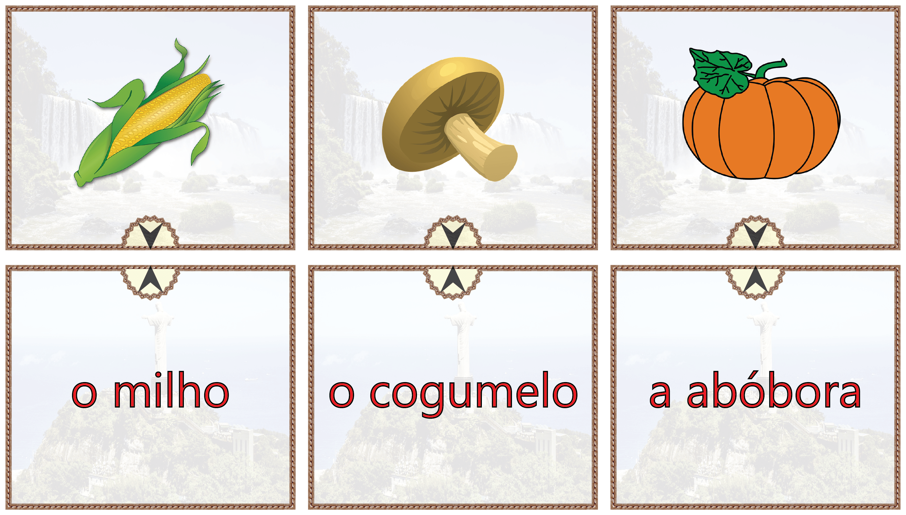 Portuguese (Brazilian) Match - Fruits & Vegetables - Made By Teachers
