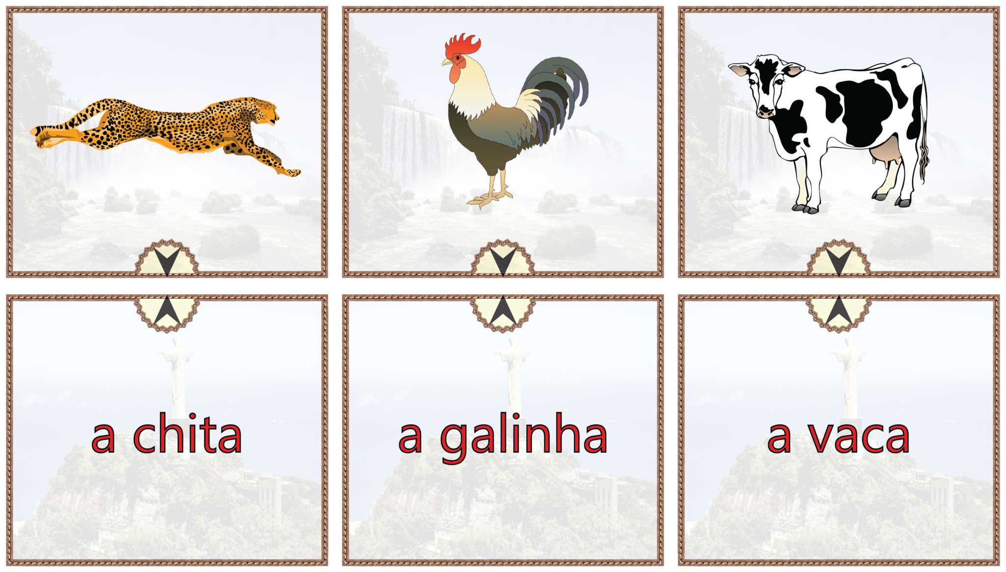 Portuguese (Brazilian) Match - Animals | Made By Teachers