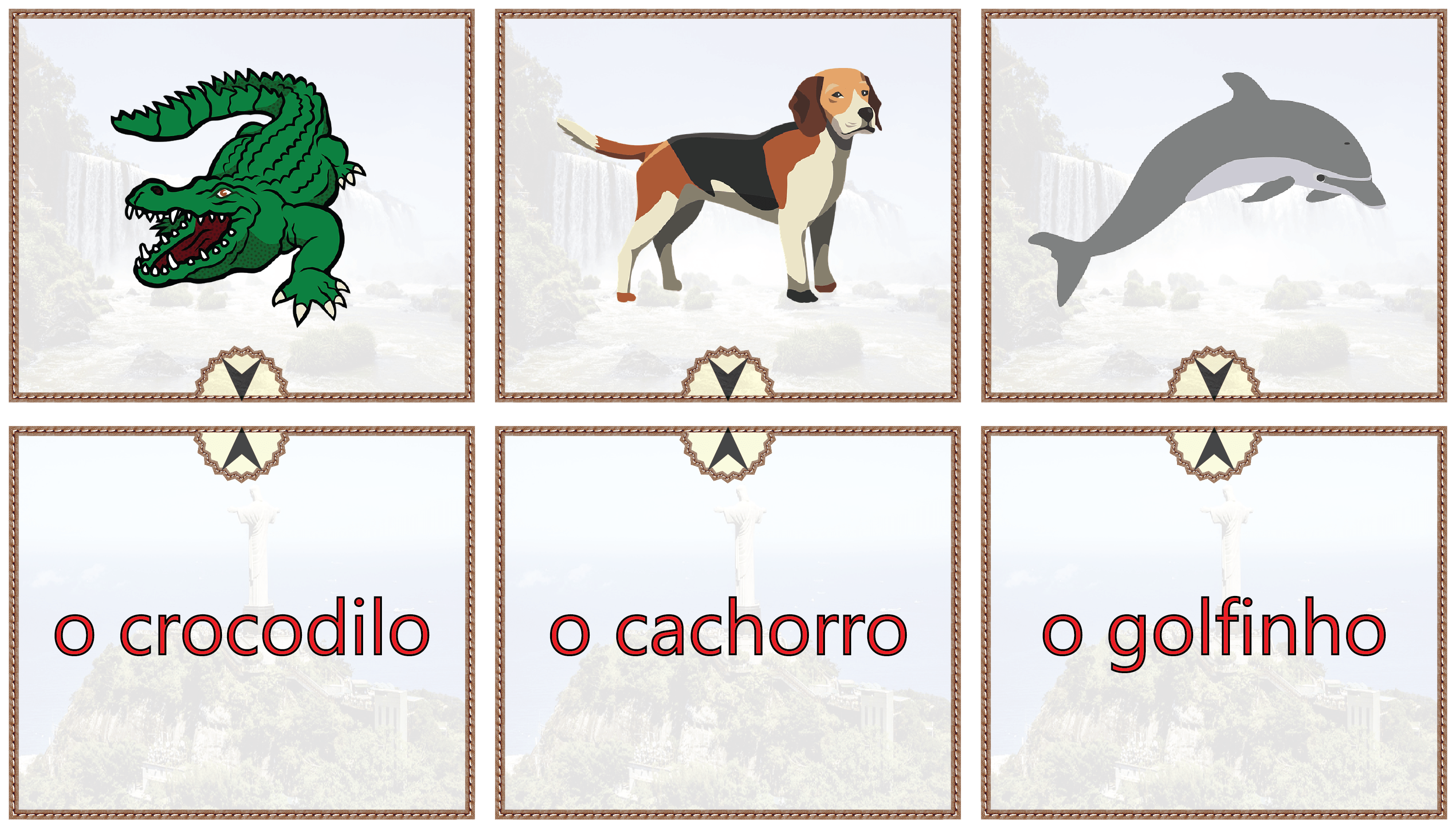 Portuguese (Brazilian) Match - Animals | Made By Teachers