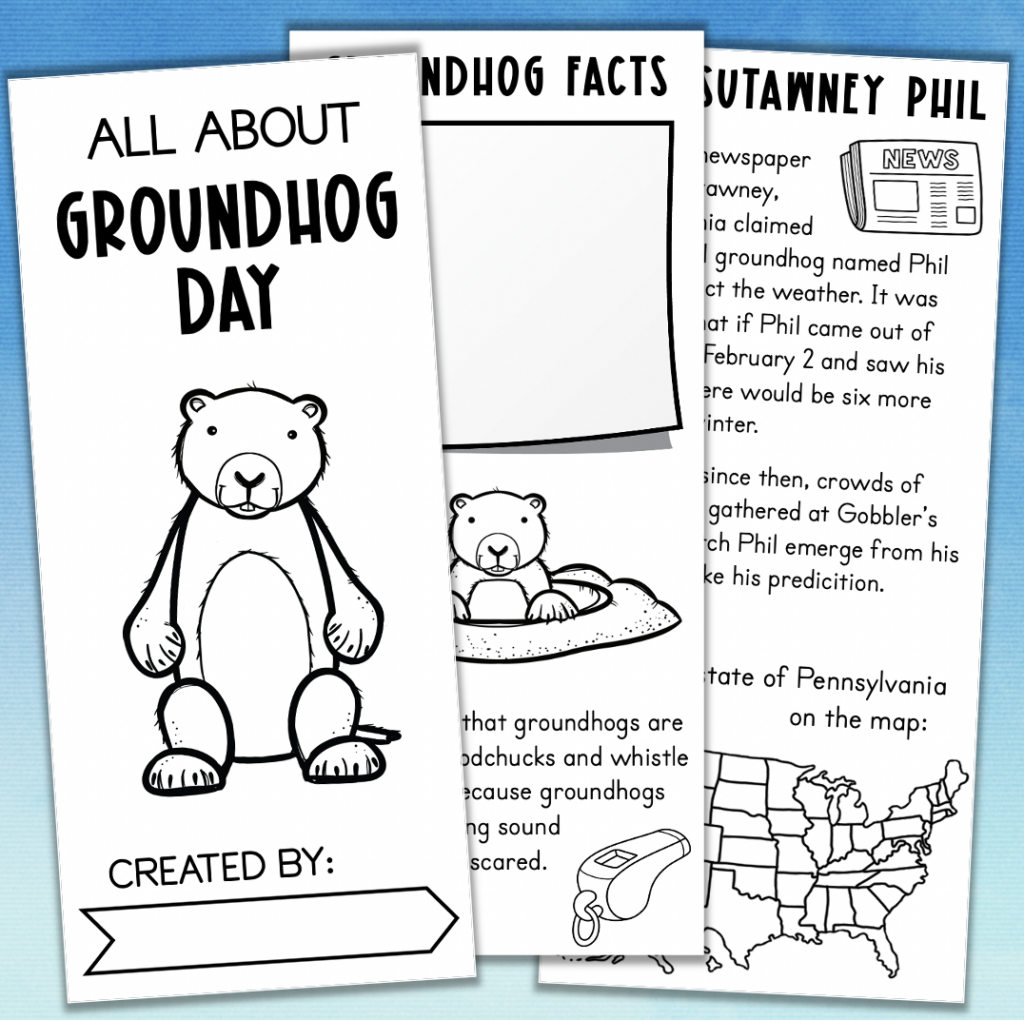 GROUNDHOG DAY Informational Brochure Template | Made By Teachers