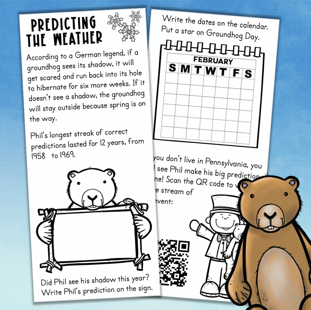 GROUNDHOG DAY Informational Brochure Template | Made By Teachers