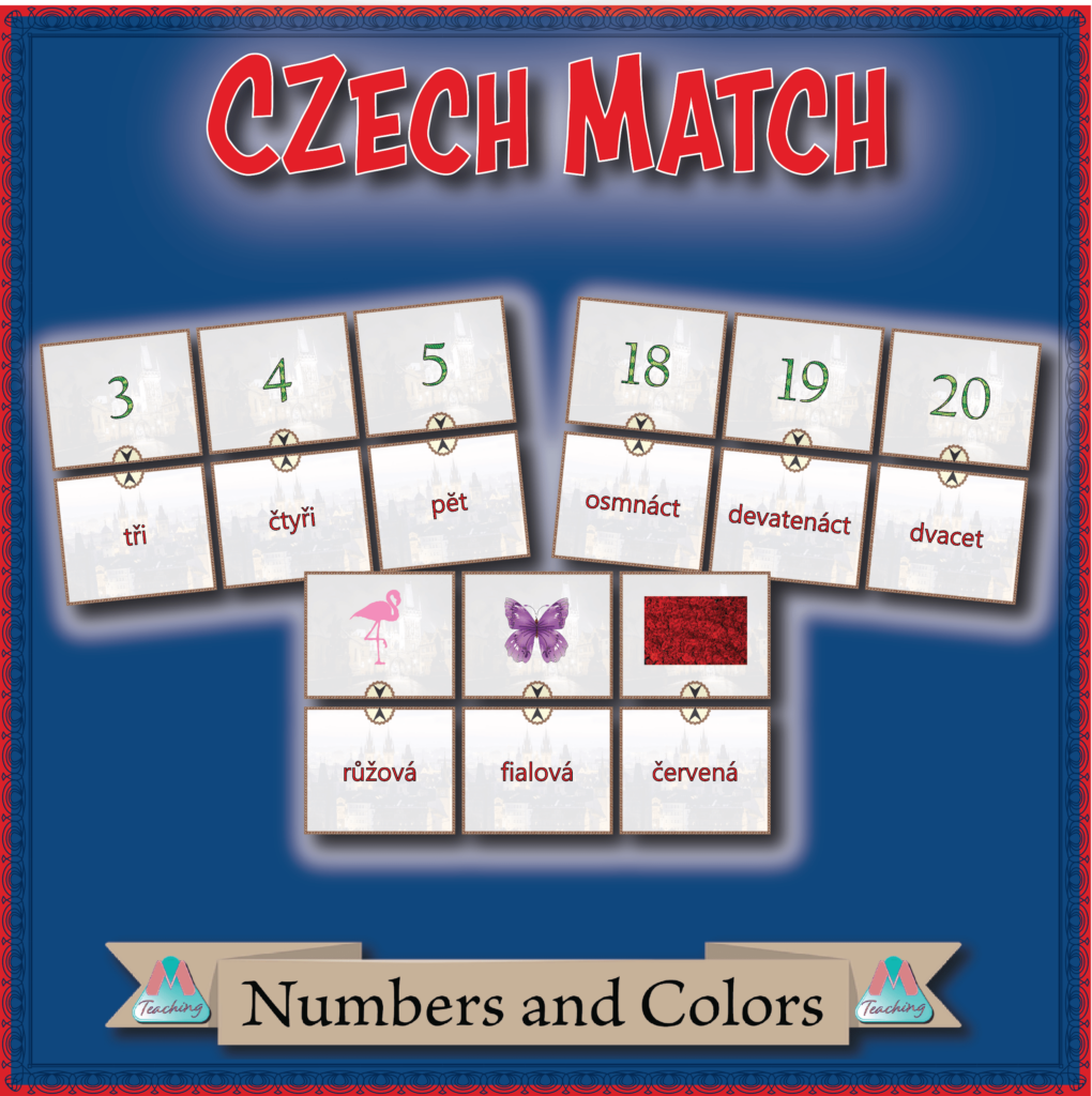 Czech Match - Numbers and Colors | Made By Teachers